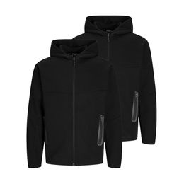 Jack & Jones Jack & Jones Zip-Up Hoodie 'Fusion' male Black size S