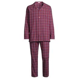 Seidensticker Pyjama lang 'Soft Flannel' Herren Gr&ouml;&szlig;e M rot