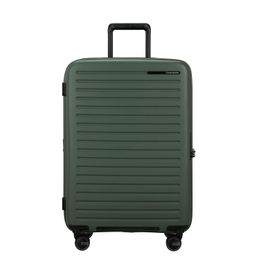 Samsonite Restackd Trolley mit 4 Rollen erweiterbar 68cm + GRATIS HOTELGUTSCHEIN Sage