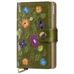 Secrid Miniwallet Premium Stitch Floral MSt-Olive