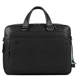 Piquadro Black Square Kurzgriff-Computer-Tasche 15"-Fach mit zwei Griffen schwarz