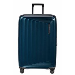 Samsonite Nuon Trolley mit 4 Rollen erweiterbar 75cm + GRATIS HOTELGUTSCHEIN Metallic Dark Blue