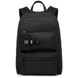 Piquadro Yukon Erweiterbarer Laptoprucksack mit iPad Air/Pro 9,7-Fach schwarz