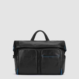 Piquadro Blue Square Revamp Fahrrad Laptopkuriertasche 14" Laptop-Fach Schwarz