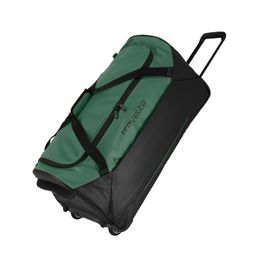 Travelite Basics Plane Rollenreisetasche 71cm Schwarz/Gr&uuml;n