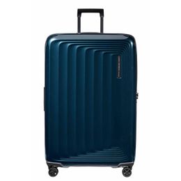 Samsonite Nuon Trolley mit 4 Rollen erweiterbar 81cm + GRATIS HOTELGUTSCHEIN Metallic Dark Blue