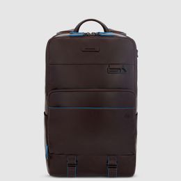 Piquadro Blue Square Laptop-Rucksack 15,6" mit iPad -Fach MahagoniBraun
