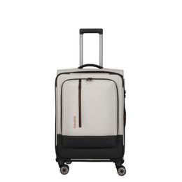 Travelite Crosslite Trolley M 4-Rollen erweiterbar Natur