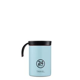 24Bottles Travel Tumbler Snack Pot 350ml mit Fill&Go Lid Cloud Blue