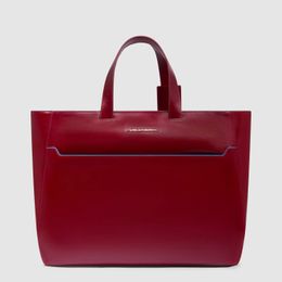 Piquadro Blue Square Damen Leder-Laptoptasche 15,6" Rot
