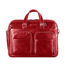 Piquadro Blue Square Schmale Laptoptasche mit Laptofach 14" Rot