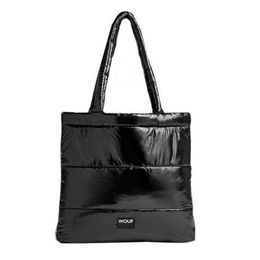 Wouf Quilted Collection Tote Bag Black Glossy