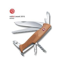 Victorinox Ranger Wood 55, 10 Funktionen, Grosses Taschenmesser Braun