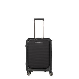 Travelite Mooby Trolley S mit Vortasche, 4-Rollen Schwarz