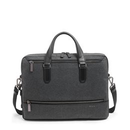 Tumi Harrison Avondale Aktentasche mit Reißverschluss oben Dark Charcoal