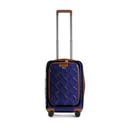 Stratic Leather & More Trolley S mit Vortasche, 4-Rollen Blue