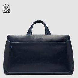 Piquadro Blue Square Leder-Reisetasche mit Laptop-Fach 14" Nachtblau