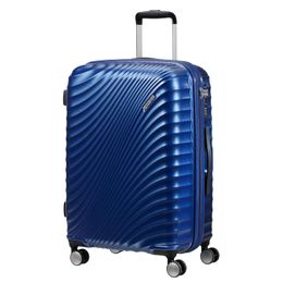 American Tourister Jetglam Trolley mit 4 Rollen 67cm erweiterbar Metallic Blue