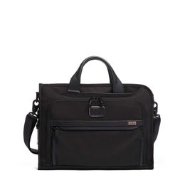 Tumi Alpha 3 Slim Deluxe Portfolio (schmal) + GRATIS HOTELGUTSCHEIN Black
