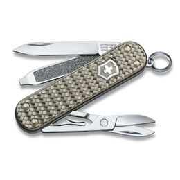 Victorinox Classic SD Precious Alox Kollektion, kleines Taschenmesser Infinite Grey