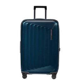 Samsonite Nuon Trolley mit 4 Rollen erweiterbar 69cm + GRATIS HOTELGUTSCHEIN Metallic Dark Blue