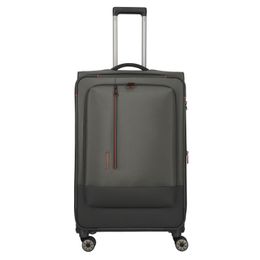 Travelite Crosslite Trolley L 4-Rollen erweiterbar Oliv