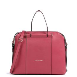 Piquadro Circle Leder-Laptoptasche Damen mit 14" Notebook-Fach Fuchsia