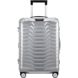 Samsonite Proxis Alu Trolley mit 4 Rollen 55cm + GRATIS HOTELGUTSCHEIN Aluminium