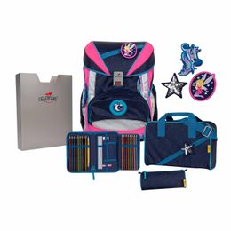 DerDieDas ErgoFlex Schulranzen-Set, 5-teilig mit Sporttasche Blue Fairy