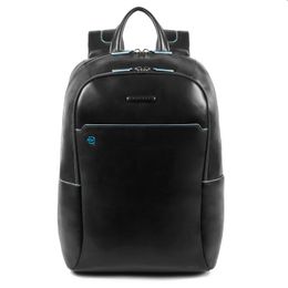 Piquadro Blue Square Großer Laptoprucksack mit 15,6" Notebookfach Schwarz
