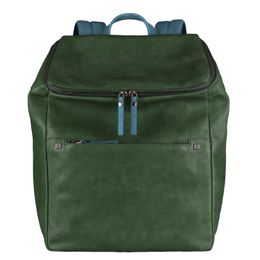 Piquadro TAU Erweiterbarer Laptoprucksack mit Fach f&uuml;r Tablet forest green