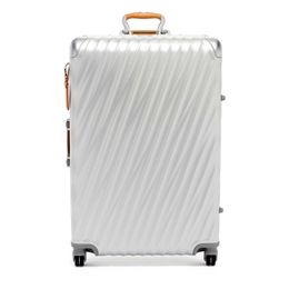 Tumi 19 Degree Aluminium Aufgabekoffer f&uuml;r l&auml;ngere Reisen 77,5 cm + Gratis Hotelgutschein Texture Silver