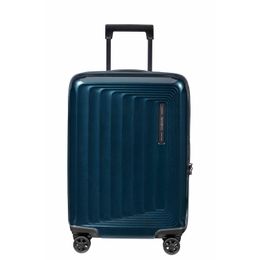 Samsonite Nuon Trolley mit 4 Rollen erweiterbar 55cm + GRATIS HOTELGUTSCHEIN Metallic Dark Blue