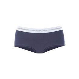 Copenhagen Studios Panty blau Gr. M (38) f&uuml;r Damen. Mit Logobund. K&ouml;rpernah. Nachhaltig.