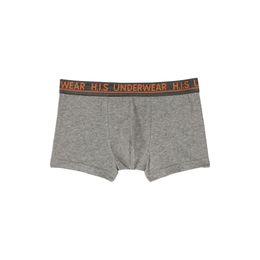 H.I.S. HIS JEANS Boxershorts Jungen Gr&ouml;&szlig;e 170/176 nachtblau / taubenblau / graumeliert / neonorange / schwarz