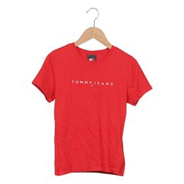 Tommy Jeans T-Shirt Damen Gr&ouml;&szlig;e S Second Hand rot