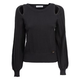 Influencer Pullover Damen Gr&ouml;&szlig;e S schwarz