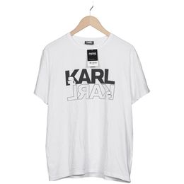 K by KARL LAGERFELD Karl Lagerfeld T-Shirt Damen Gr&ouml;&szlig;e XL Second Hand wei&szlig;