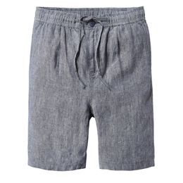 Knowledge Cotton Apparel Herrenshorts Leinen M Blaumelange
