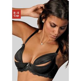 Petite Fleur Gold Büstenhebe schwarz Gr. 75E für Damen. Mit Bügel