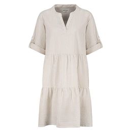 fresh made Kleid in Beige/ Weiß - 58% | Größe L | Damen-kleider