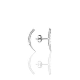 Miu Silver Silber-Ohrstecker mit Edelsteinen - 59% | Schmuck