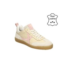 Bullboxer Leder-Sneakers in Beige/ Rosa - 55% | Größe 36 | Damen-sneakers