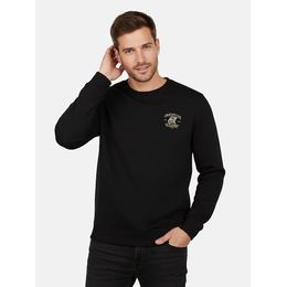 Cars Jeans Sweatshirt "Creato" in Schwarz - 66% | Gr&ouml;&szlig;e XXL | Herren-plussize