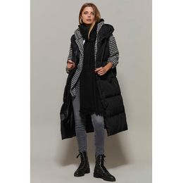 Cool and sexy Longweste in Schwarz - 51% | Gr&ouml;&szlig;e M | Damenjacken