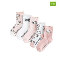 COOL CLUB 5er-Set: Socken in Rosa/ Weiß - 25% | Größe 25/27 | Kinder-socken-strumpfhosen