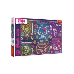 Trefl 500tlg. Puzzle "Neon Hello Kitty" - ab 10 Jahren - 13% | Gesellschaftsspiele