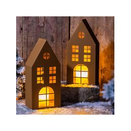 Nordheim Windlicht "House" in Braun - (B)18 x (H)40 x (T)11 cm - 41% | Kerzen-vasen