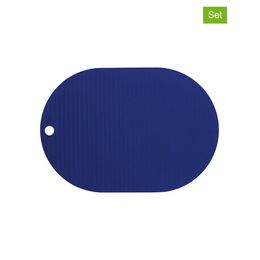 OYOY living design 2er-Set: Tischsets "Ribbo" in Blau - (B)46 x (H)33 cm - 60% |