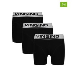 Vingino 3er-Set: Boxershorts in Schwarz - 48% | Größe 134/140 | Kinder-waesche